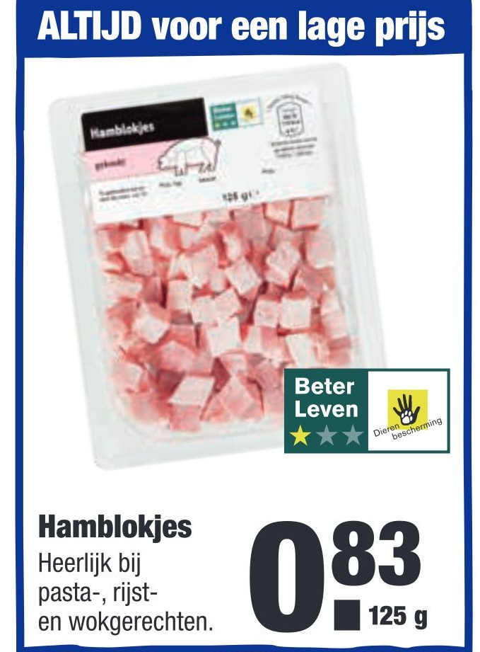 Hamblokjes aanbieding bij ALDI
