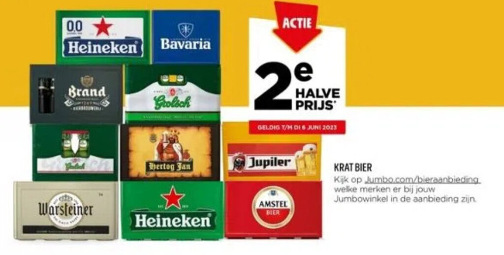 KRAT BIER aanbieding bij Jumbo
