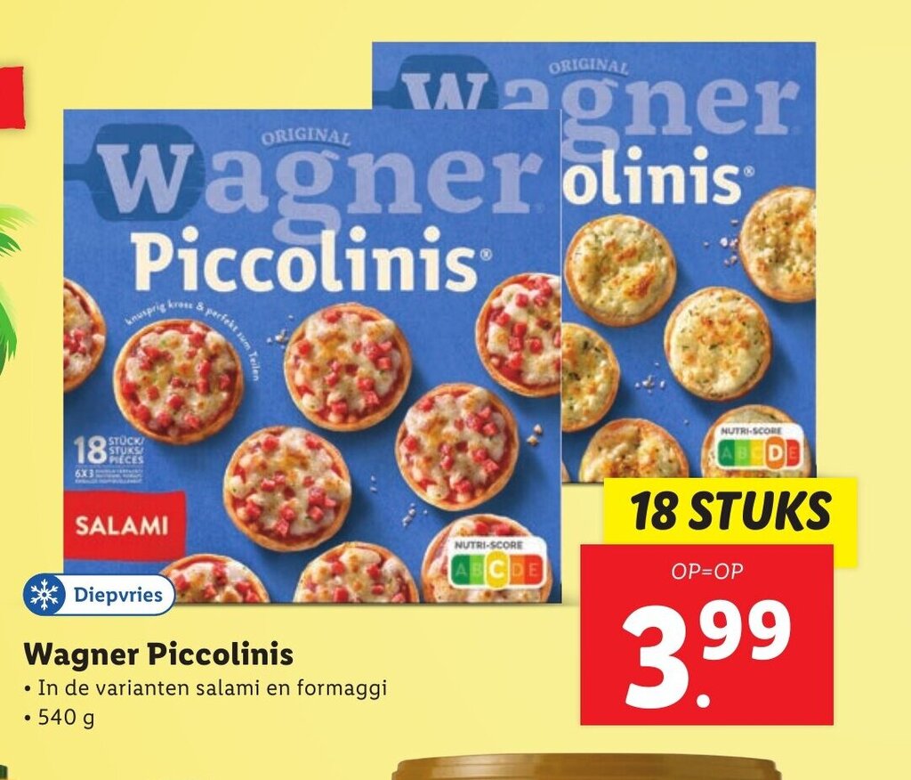 Wagner Piccolinis 540 g aanbieding bij Lidl