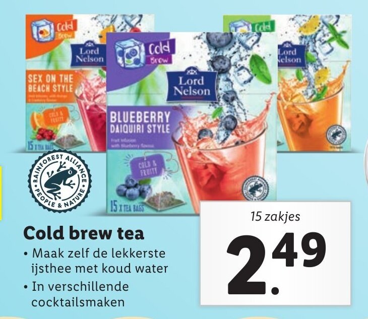 Cold brew tea aanbieding bij Lidl