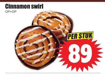 Cinnamon swirl aanbieding bij Dirk