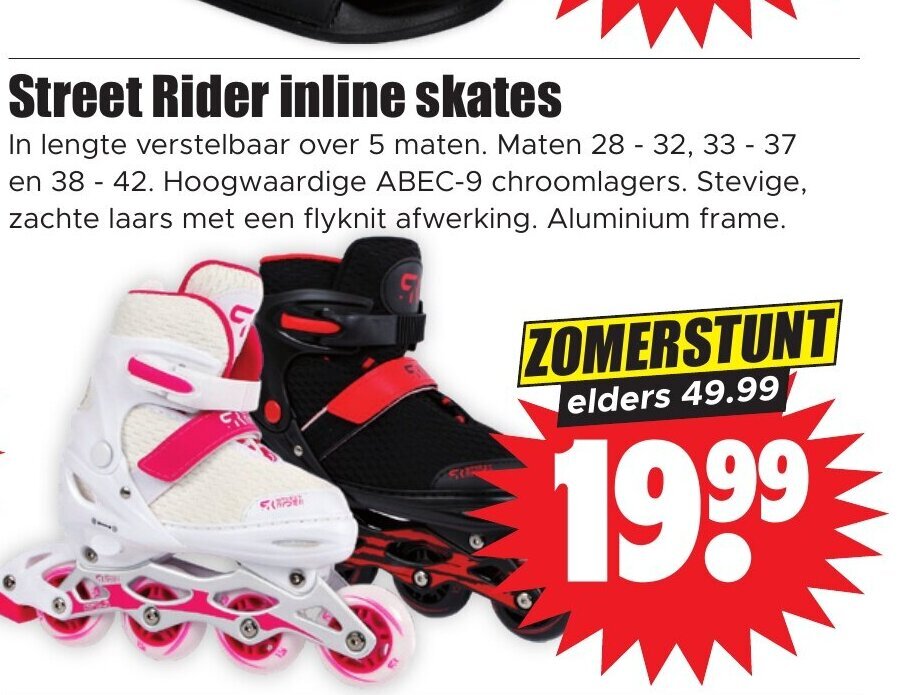 Street Rider inline skates aanbieding bij Dirk