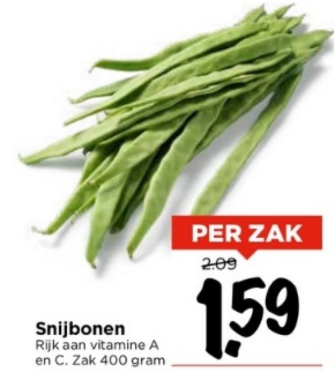 Snijbonen 400 gram aanbieding bij Vomar Voordeelmarkt