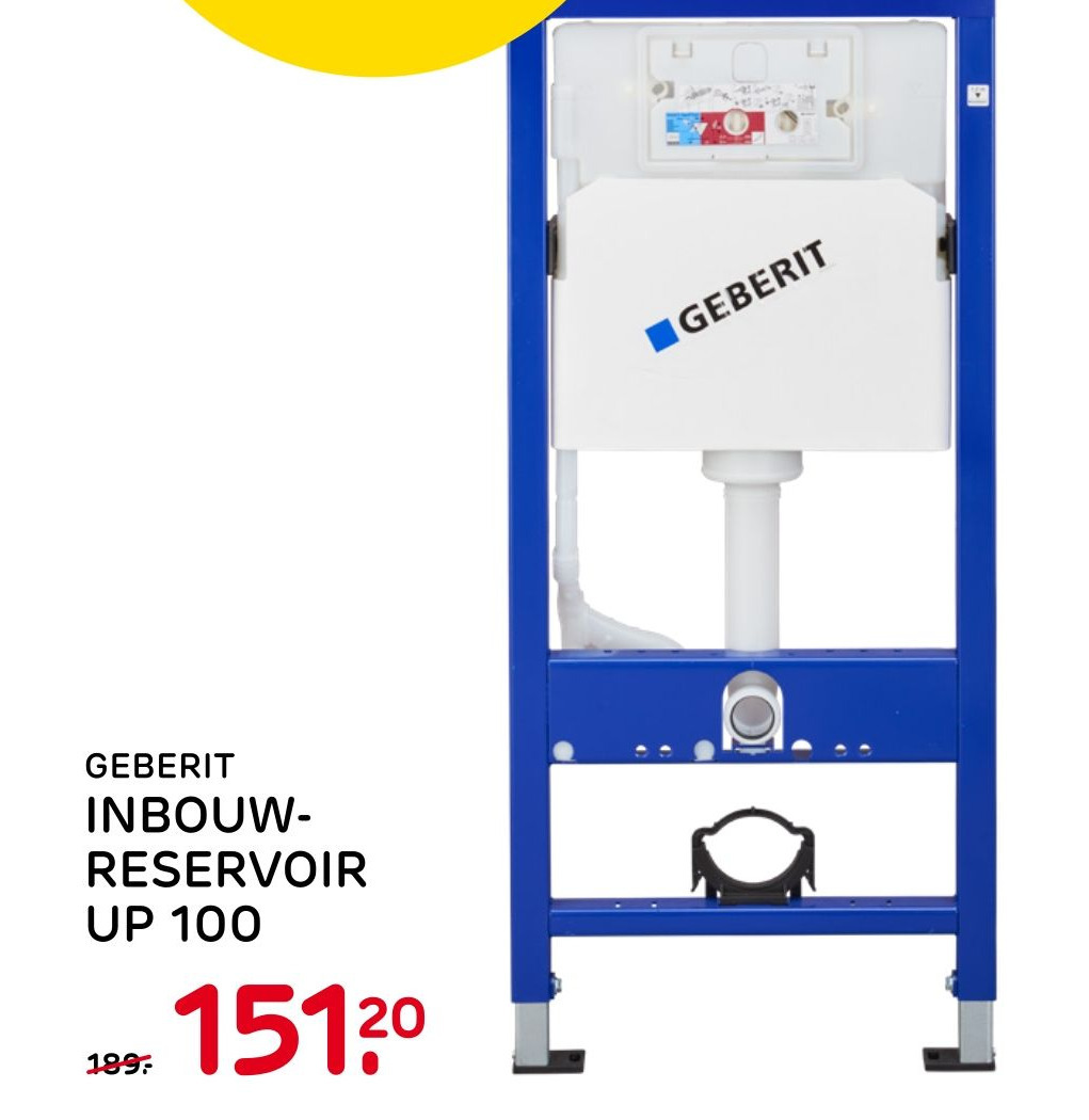 Geberit Inbouw- Reservoir Up 100 aanbieding bij Praxis
