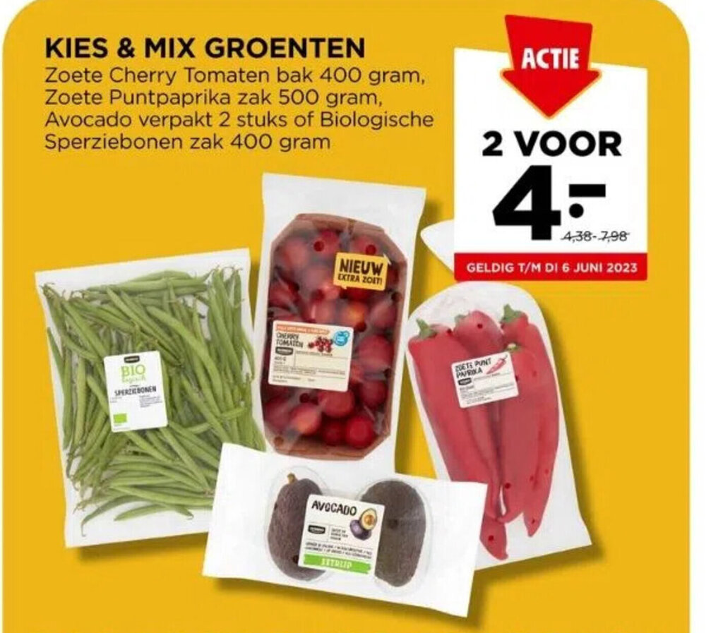 KIES & MIX GROENTEN Zoete Cherry Tomaten bak 400 gram, Zoete ...