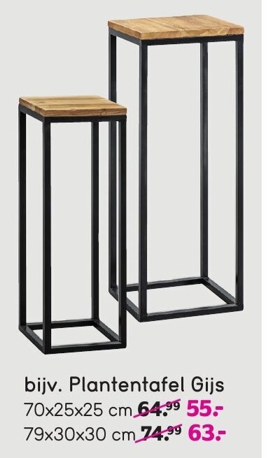 Plantentafel Gijs 70x25x25 cm aanbieding bij Leen Bakker
