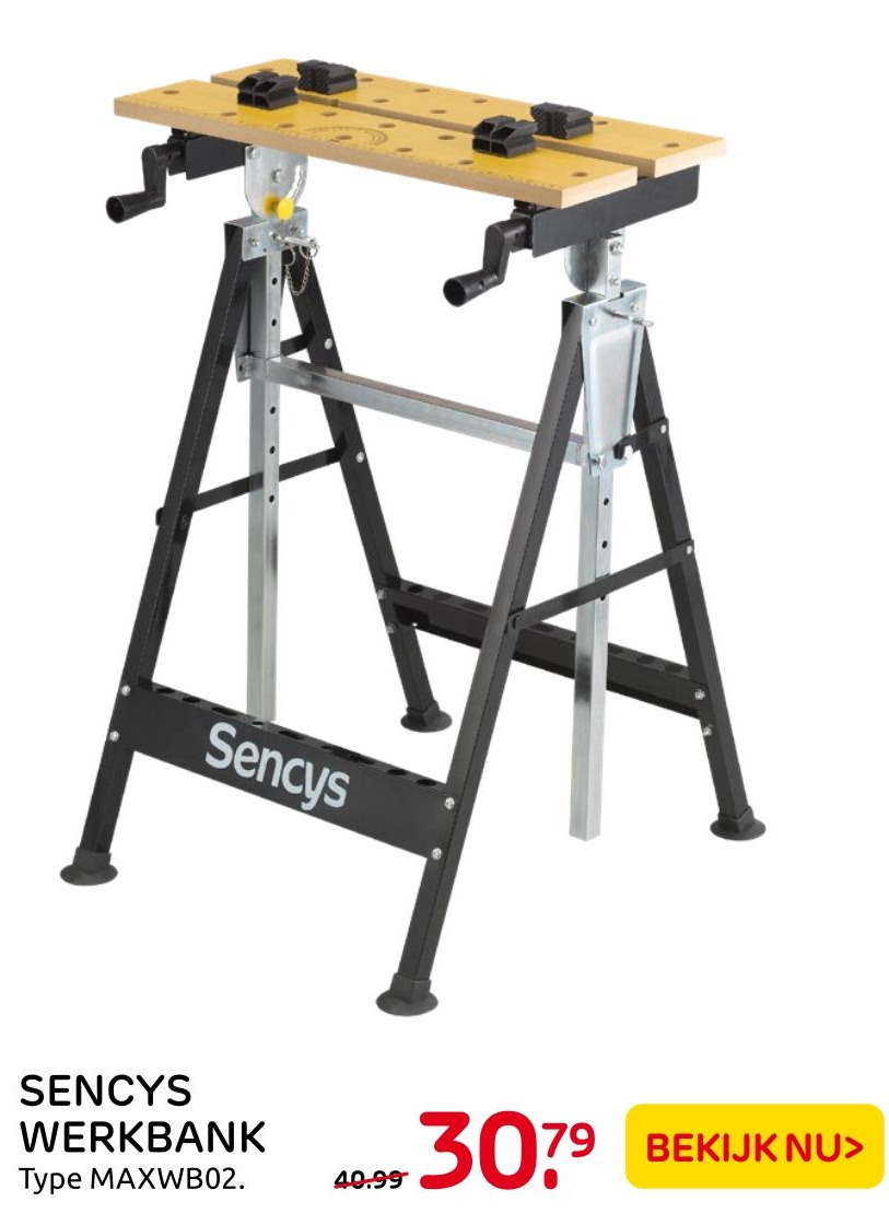Sencys werkbank aanbieding bij Praxis
