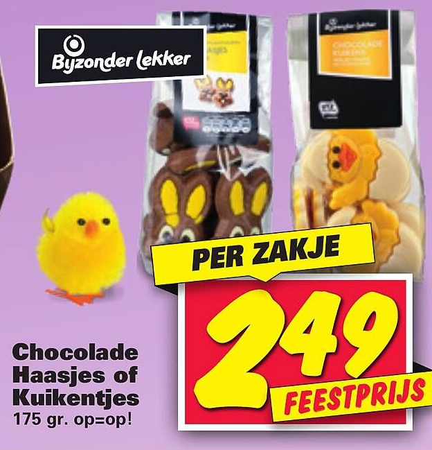 Chocolade Haasjes of 3 Kuikentjes aanbieding bij Nettorama
