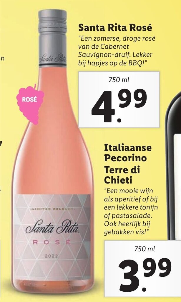 Santa Rita Rosé 750 ml aanbieding bij Lidl