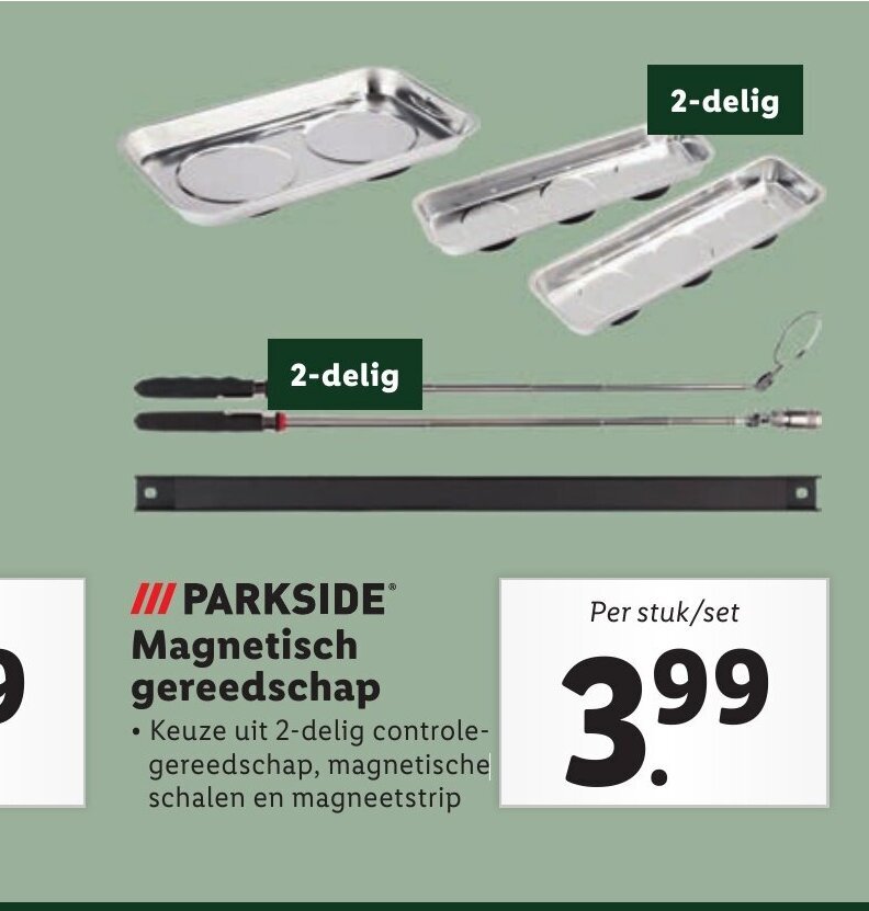 PARKSIDE Magnetisch gereedschap 2-delig aanbieding bij Lidl