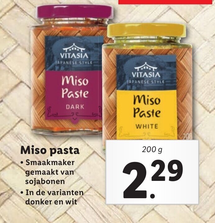 Miso pasta 200 g aanbieding bij Lidl