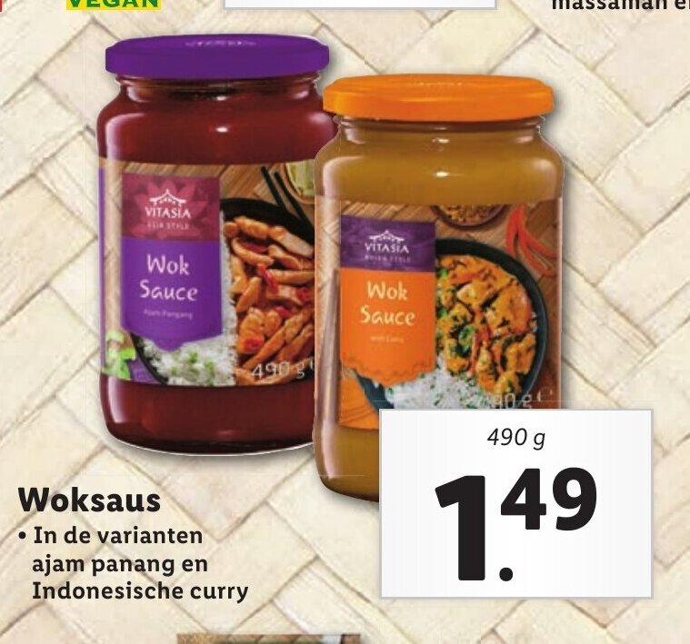 Woksaus 490 g aanbieding bij Lidl