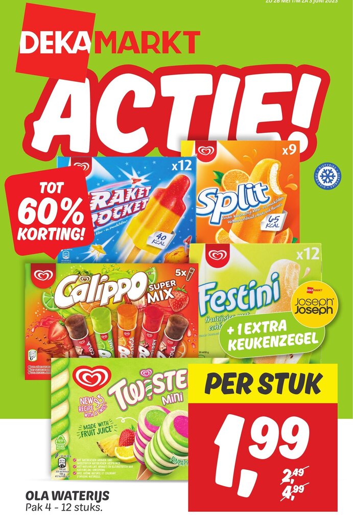OLA WATERIJS aanbieding bij Dekamarkt