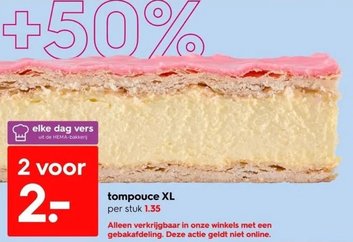 Tompouce xl aanbieding bij HEMA