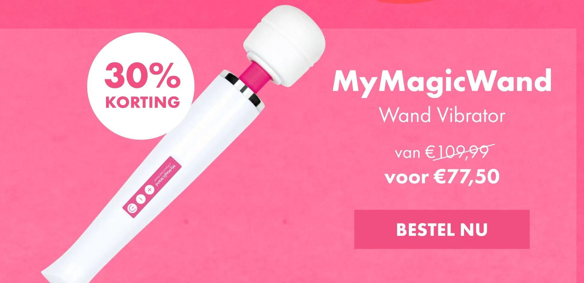 Mymagicwand wand vibrator aanbieding bij Easytoys