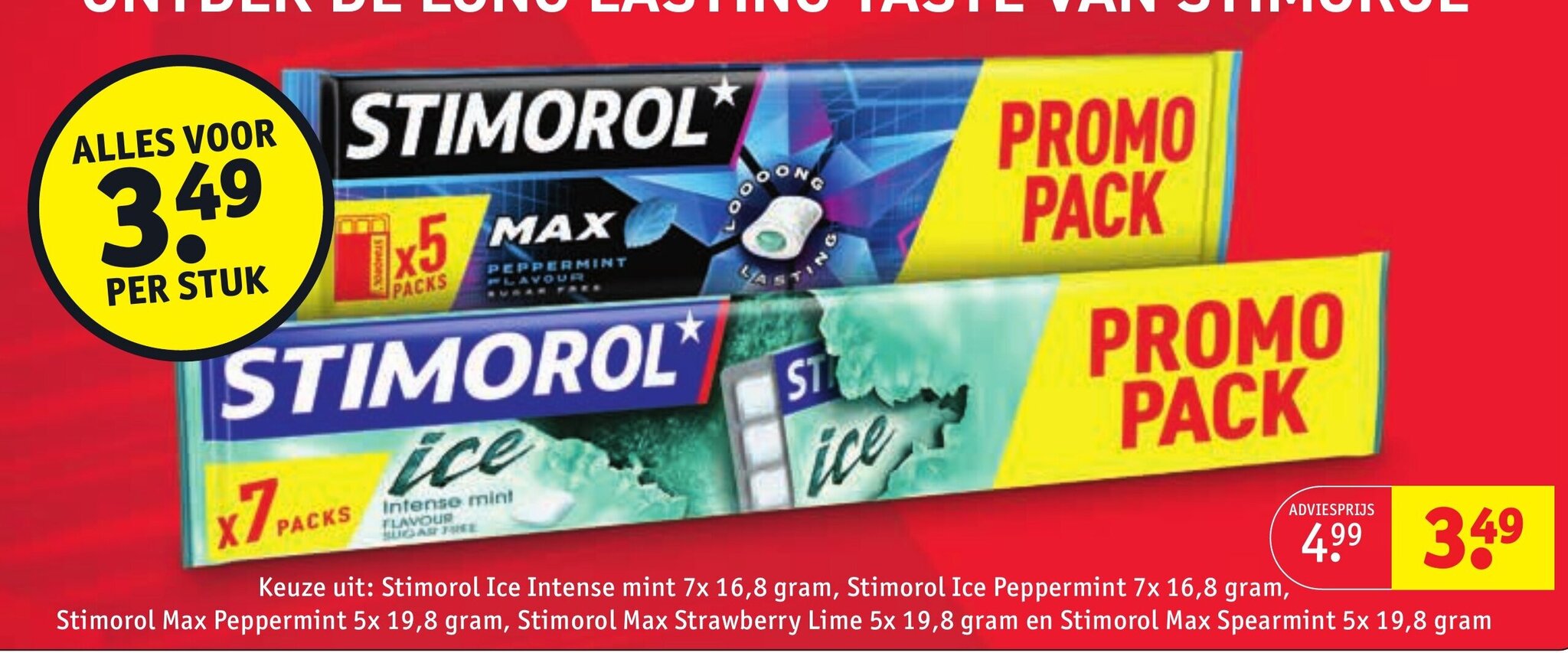 Stimorol Ice Intense mint , Stimorol Ice Peppermint , Stimorol Max ...