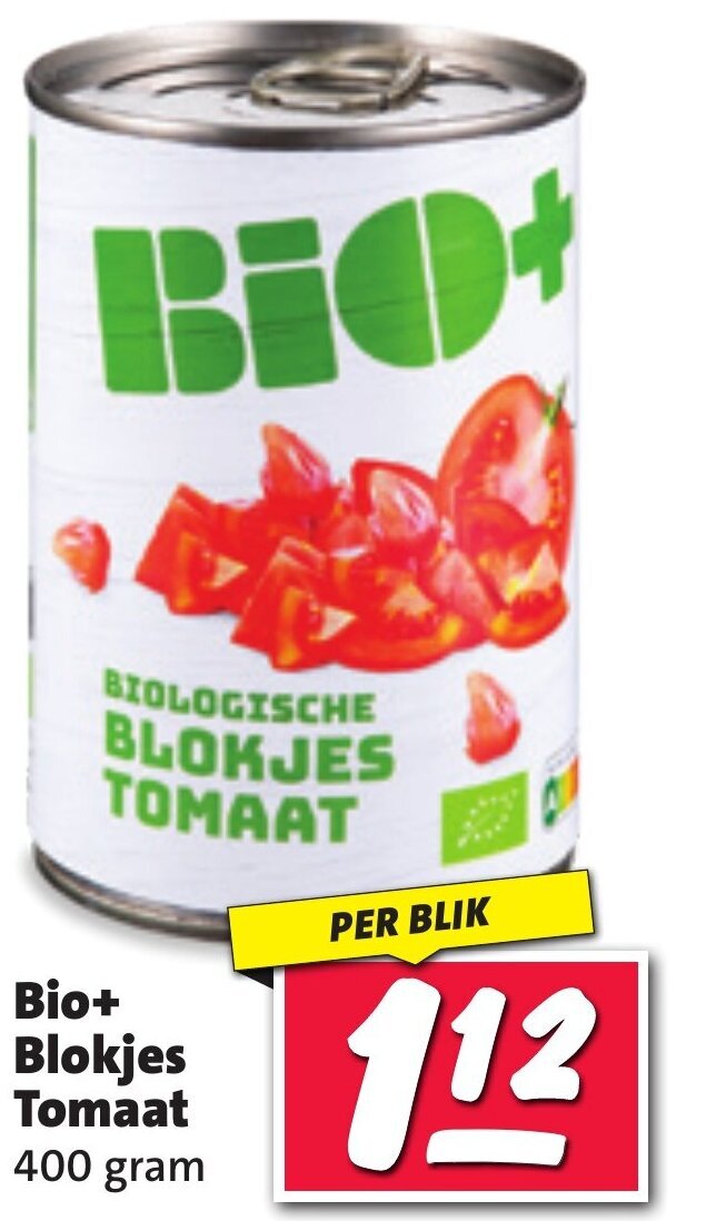 Bio+ Blokjes Tomaat 400 gram aanbieding bij Nettorama