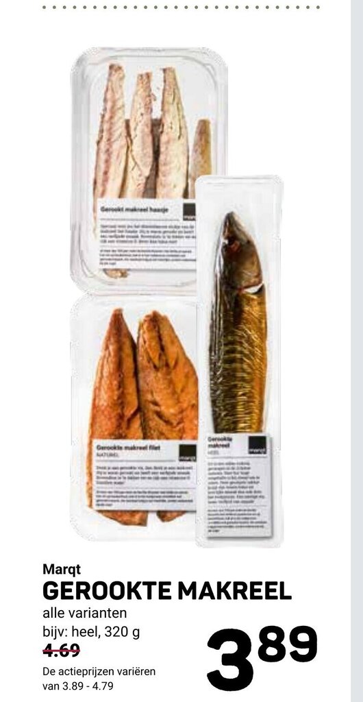 Marqt GEROOKTE MAKREEL aanbieding bij Ekoplaza