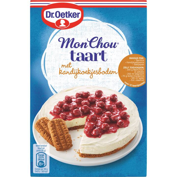 Dr. oetker monchou taart met kandijkoekjesbodem 385g aanbieding bij Jumbo