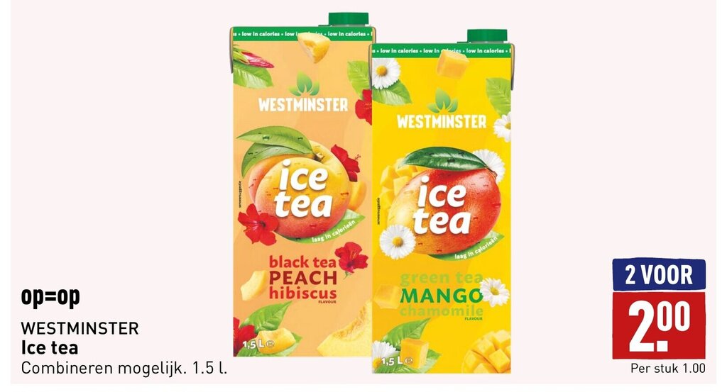 WESTMINSTER Ice tea aanbieding bij ALDI