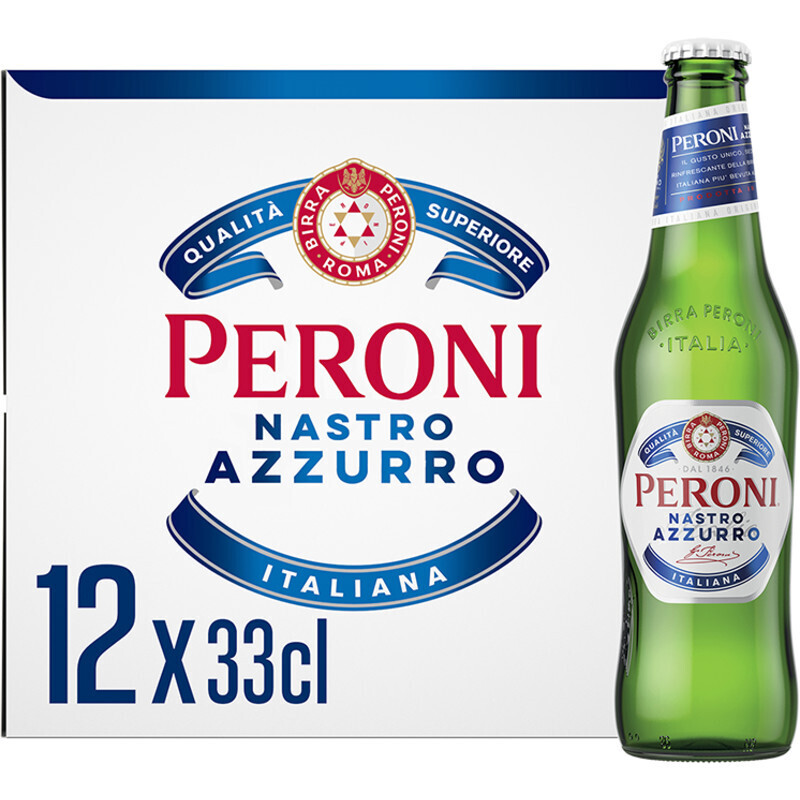 Peroni nastro azzurro 12-pack aanbieding bij Albert Heijn