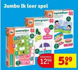 Jumbo ik leer spel aanbieding bij Kruidvat