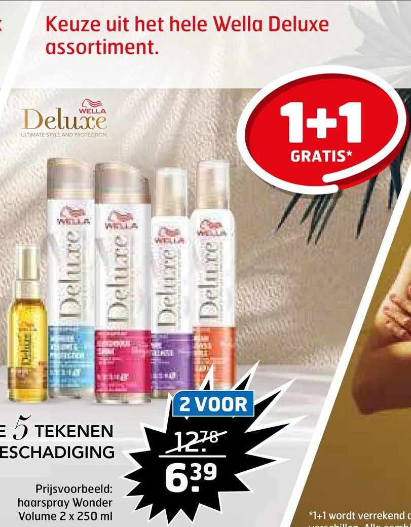 Keuze uit het hele wella deluxe assortiment. aanbieding bij Trekpleister