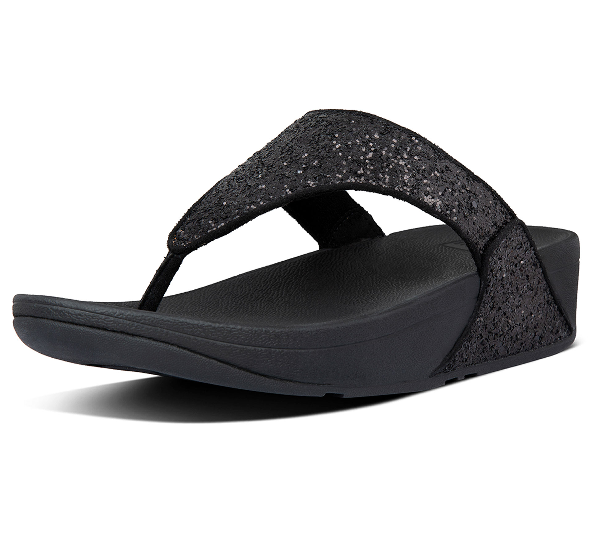 Fitflop lulu glitter teenslippers dames aanbieding bij Plutosport