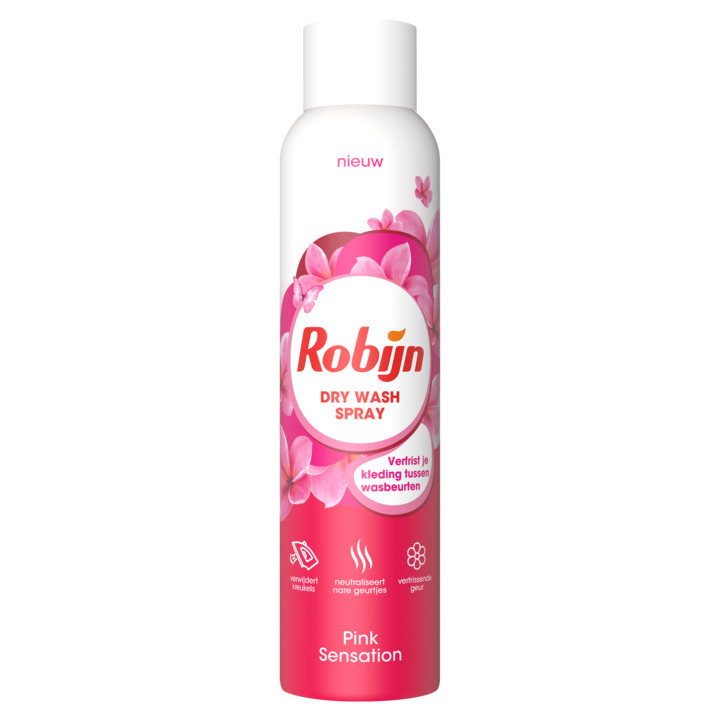 Robijn dry wash spray pink sensation 200ml aanbieding bij Jumbo