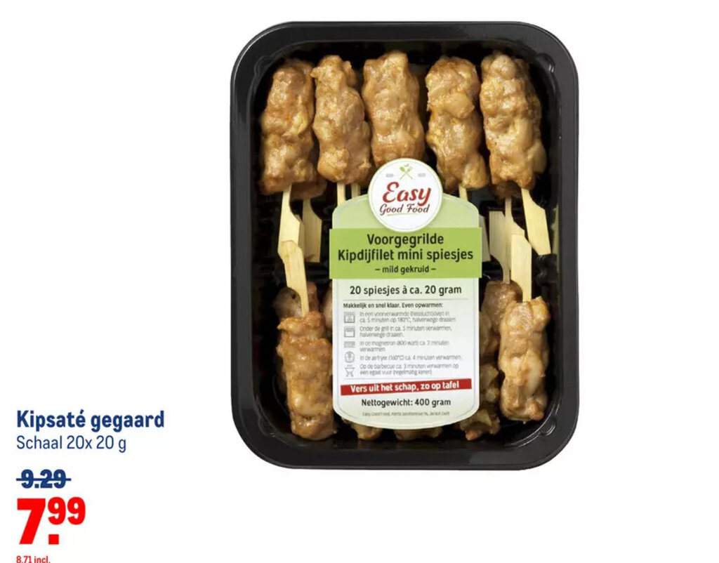 Kipsaté gegaard aanbieding bij Makro