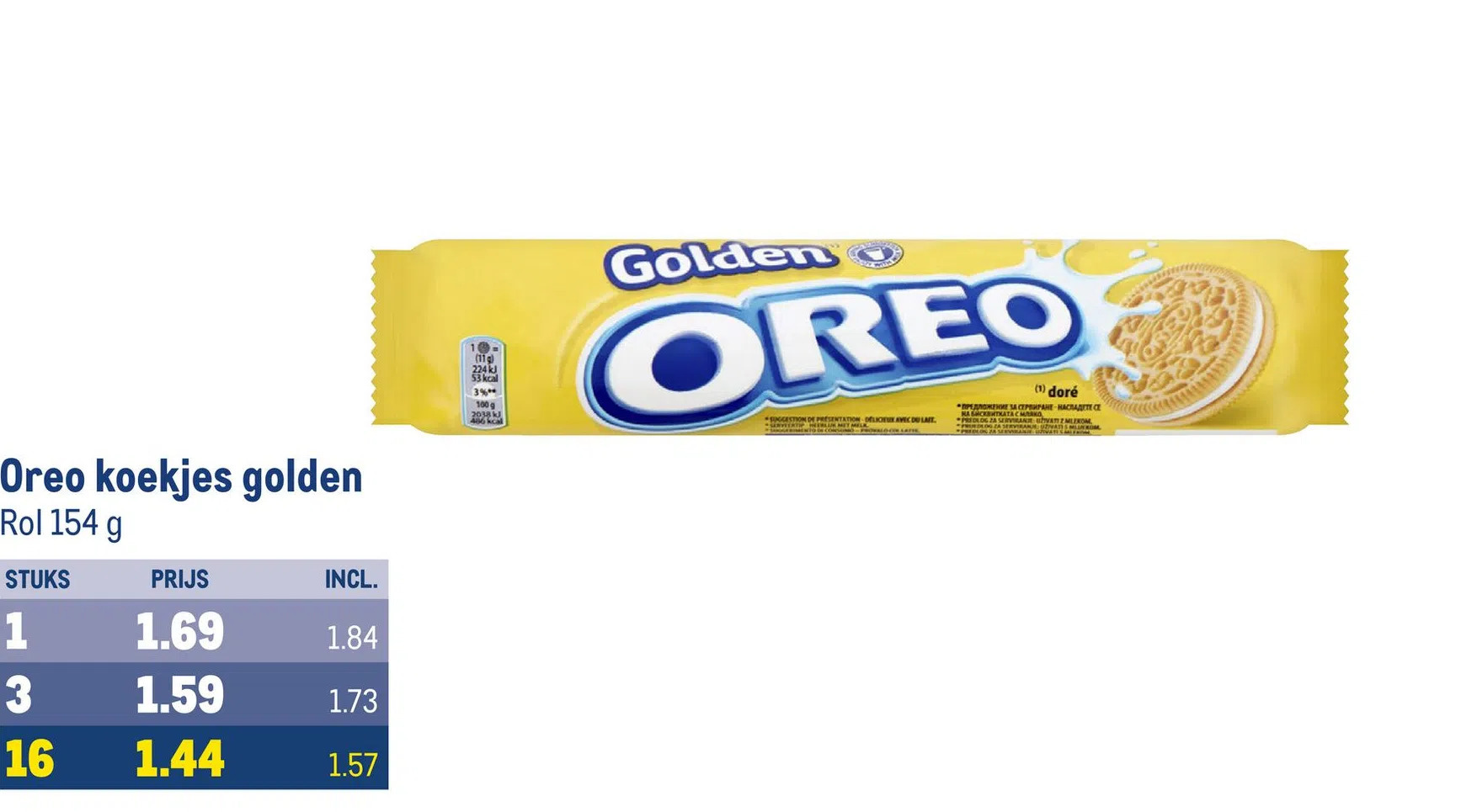 Oreo Koekjes Golden Aanbieding Bij Makro