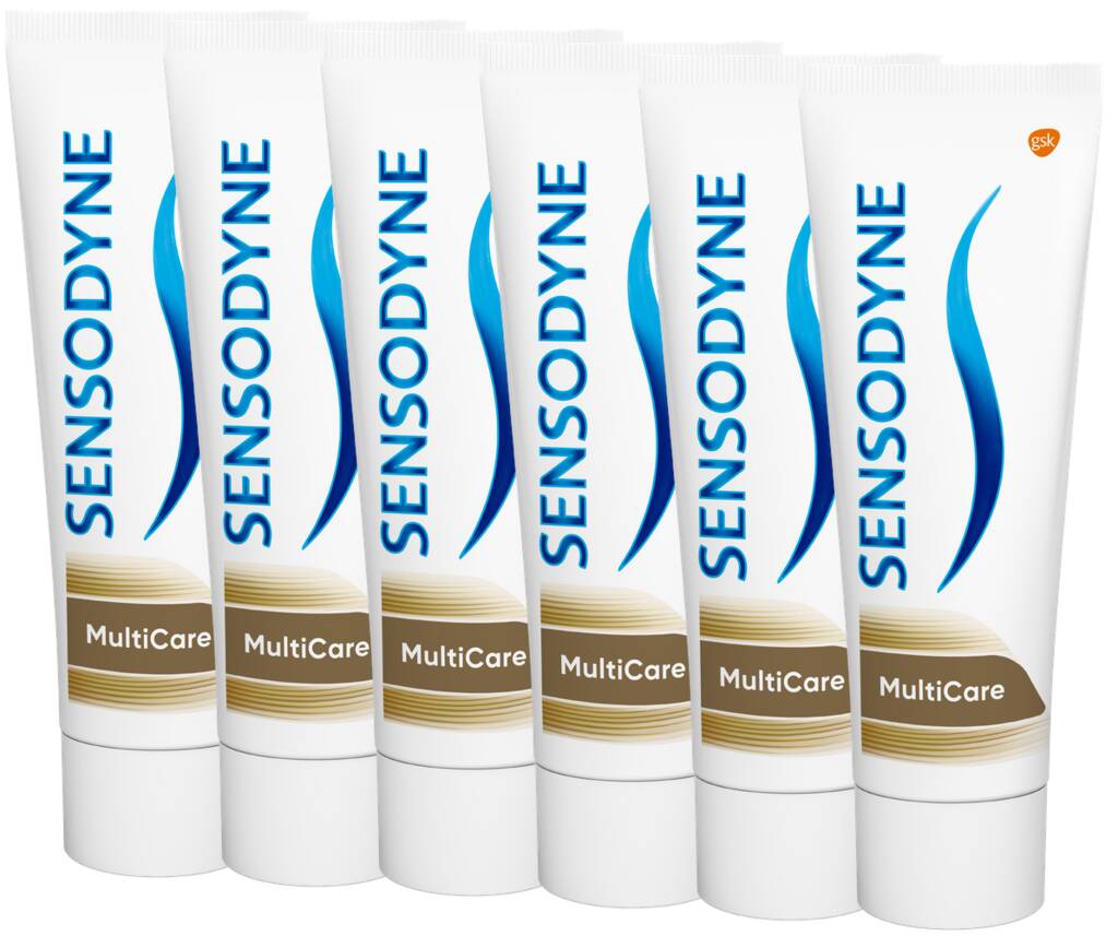 Sensodyne multicare tandpasta multiverpakking 6x75ml aanbieding bij De ...
