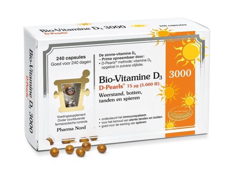 Pharma nord bio-vitamine d3 d-pearls 75mcg 240cp aanbieding bij De ...