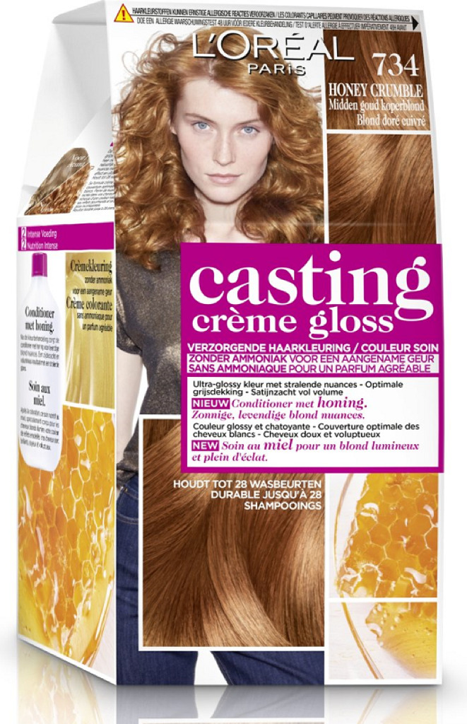 L'oréal paris casting crème gloss 734 honey crumble 180ml aanbieding ...