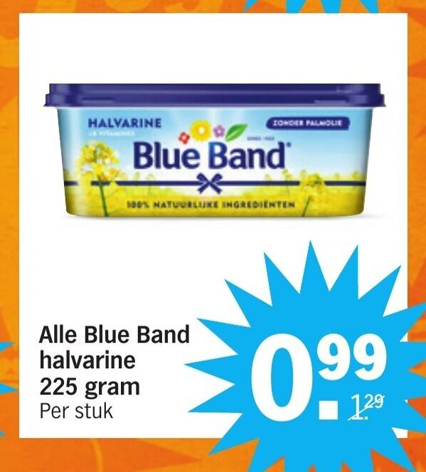 Alle Blue Band halvarine 225 gram aanbieding bij Albert Heijn