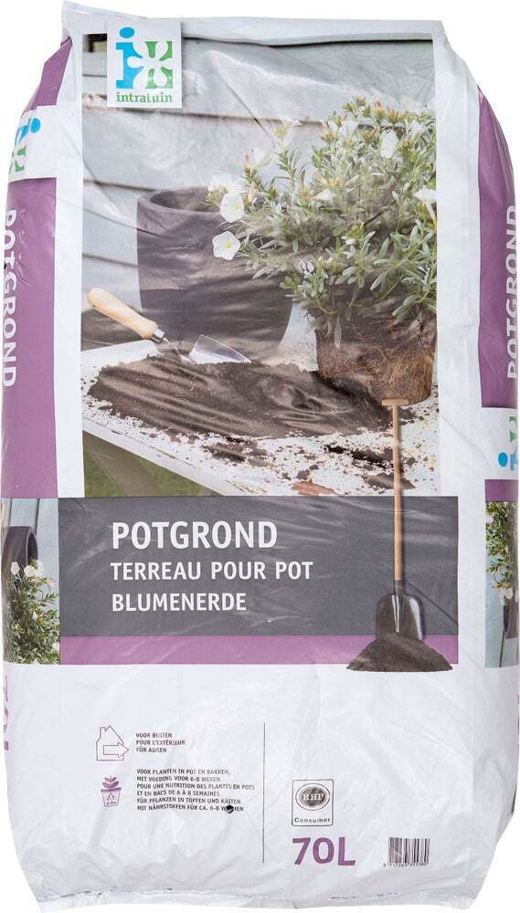 Intratuin potgrond rhp 70 l aanbieding bij Intratuin