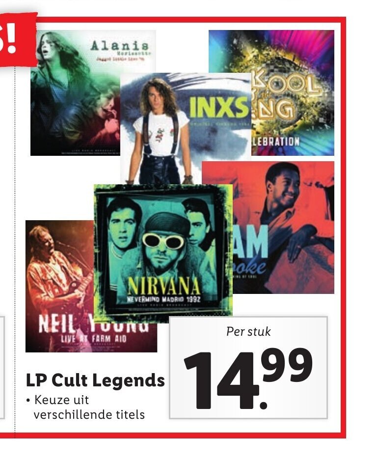 LP Cult Legends aanbieding bij Lidl