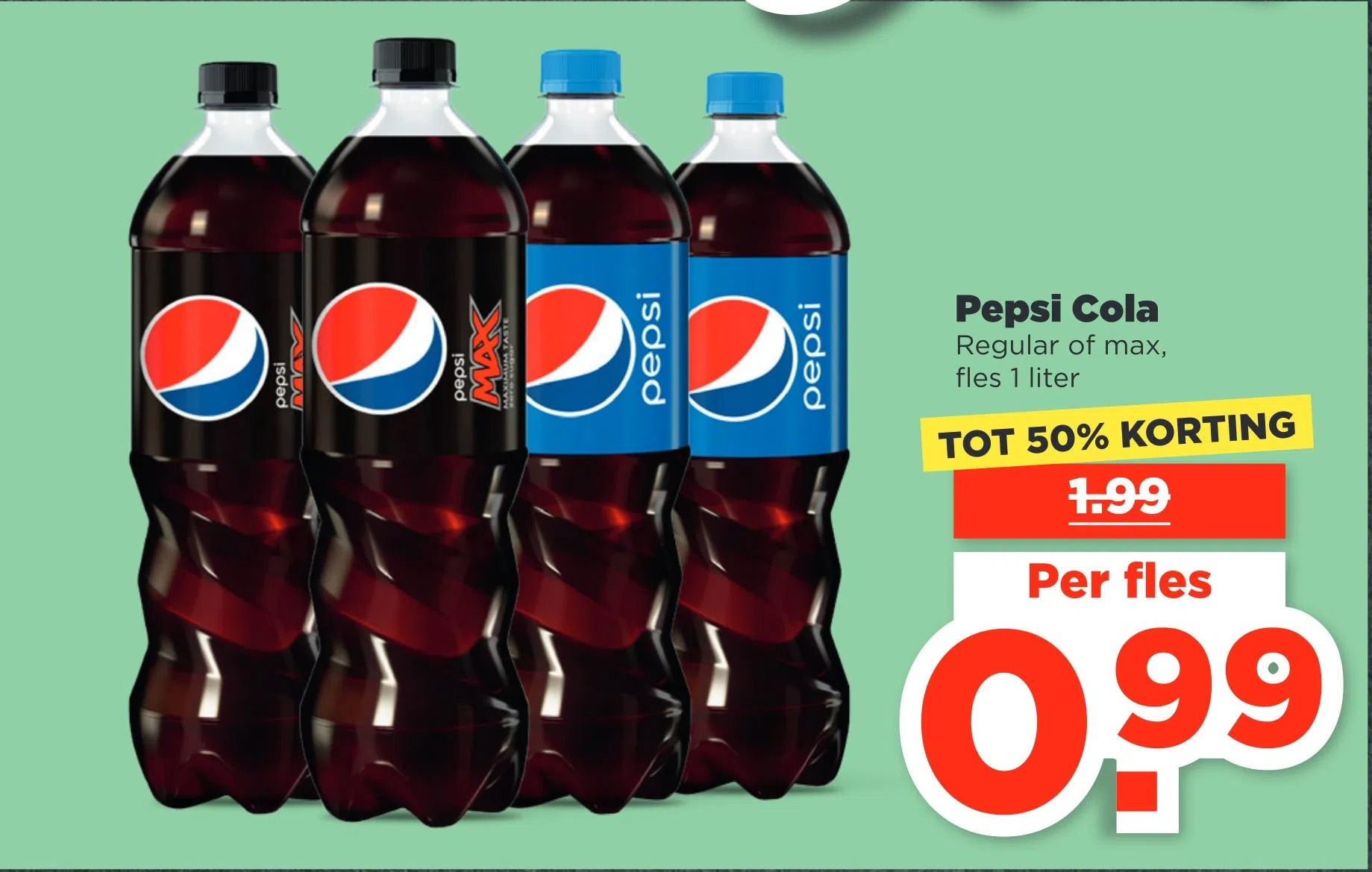 Pepsi cola aanbieding bij PLUS