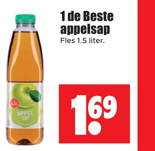 1 de beste appelsap aanbieding bij Dirk