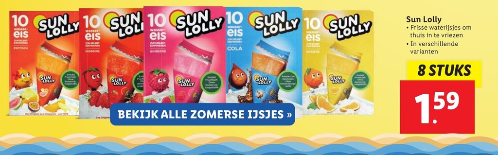 Sun Lolly 8 STUKS aanbieding bij Lidl