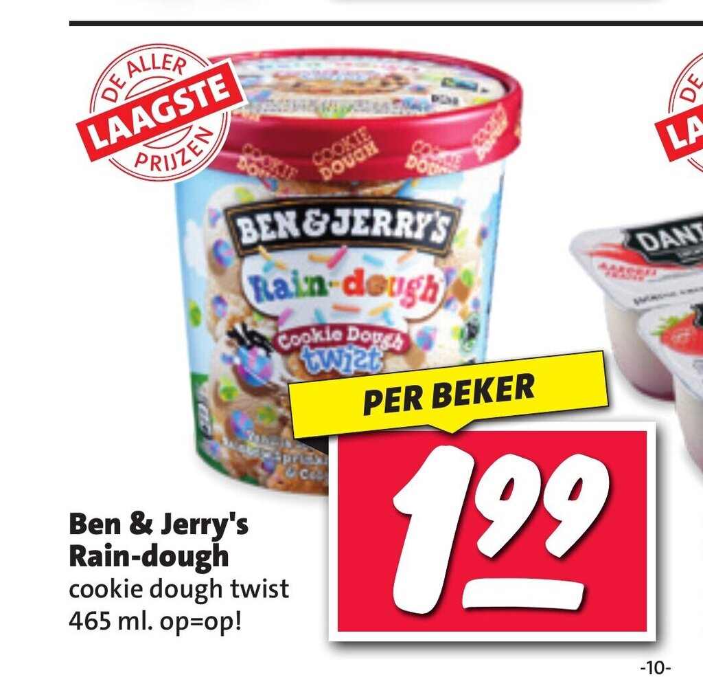 Ben And Jerrys Rain Dough Cookie Dough Twist 465 Ml Aanbieding Bij