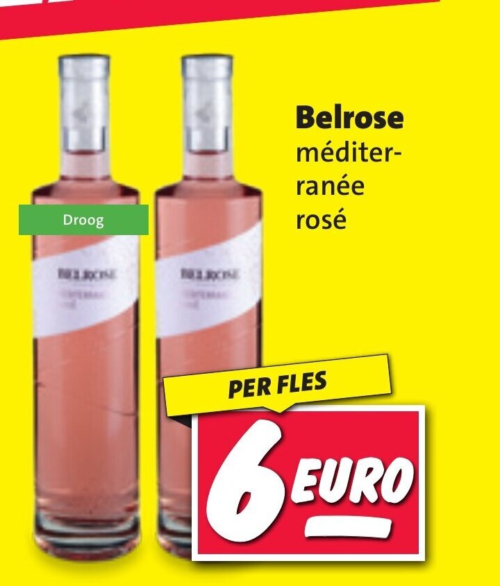 Belrose méditer-ranée rosé PER FLES aanbieding bij Nettorama