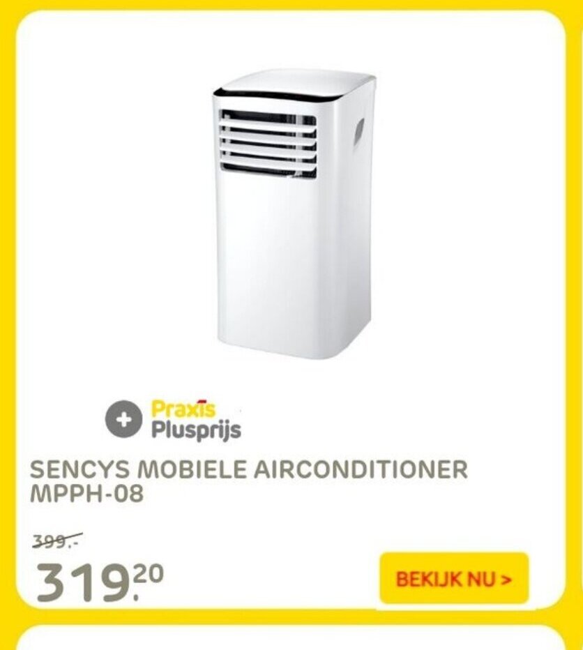 SENCYS MOBIELE AIRCONDITIONER MPPH-08 aanbieding bij Praxis