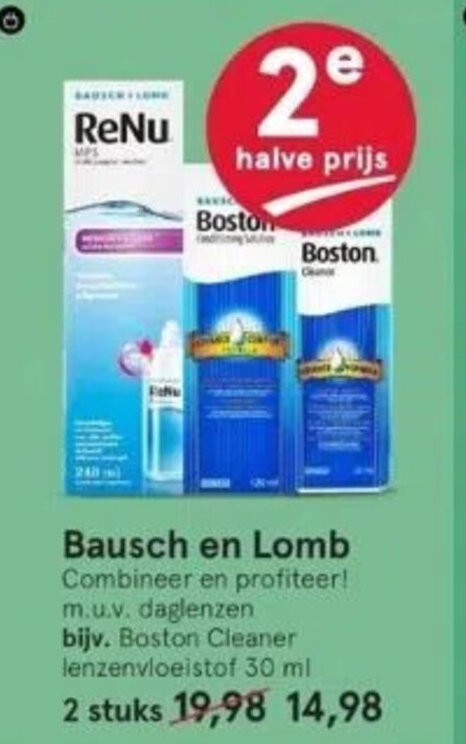 Boston Cleaner lenzenvloeistof 30 ml aanbieding bij Etos