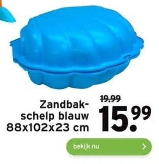Zandbak-schelp blauw 88x102x23 cm aanbieding bij GAMMA