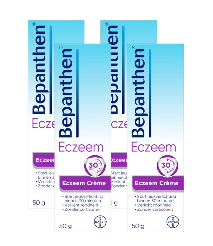 Bepanthen eczeem crème 4x50gr aanbieding bij De Online Drogist