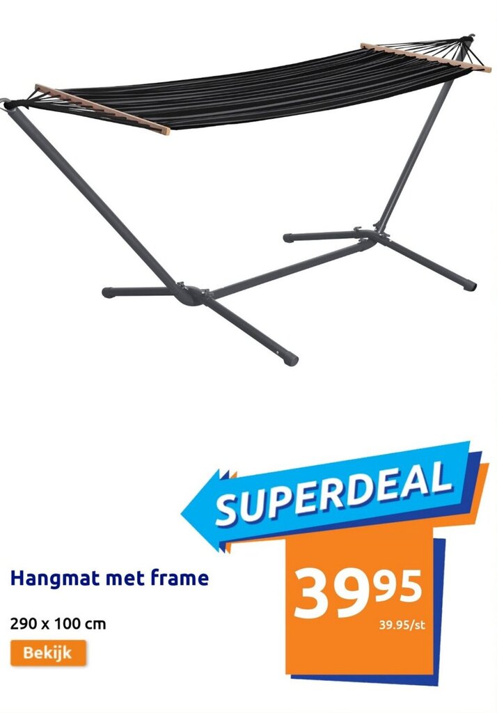 Hangmat met frame aanbieding bij Action