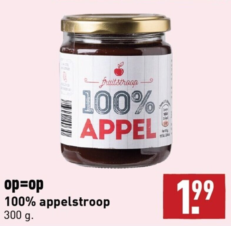 100% appelstroop 300 g. aanbieding bij ALDI