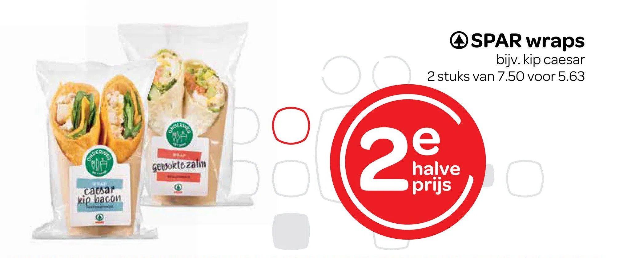 Spar wraps aanbieding bij Spar