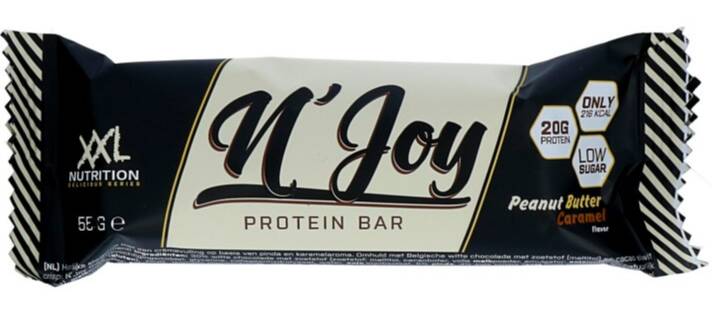 Xxl nutrition n'joy protein bar - peanut butter & caramel 825gr ...